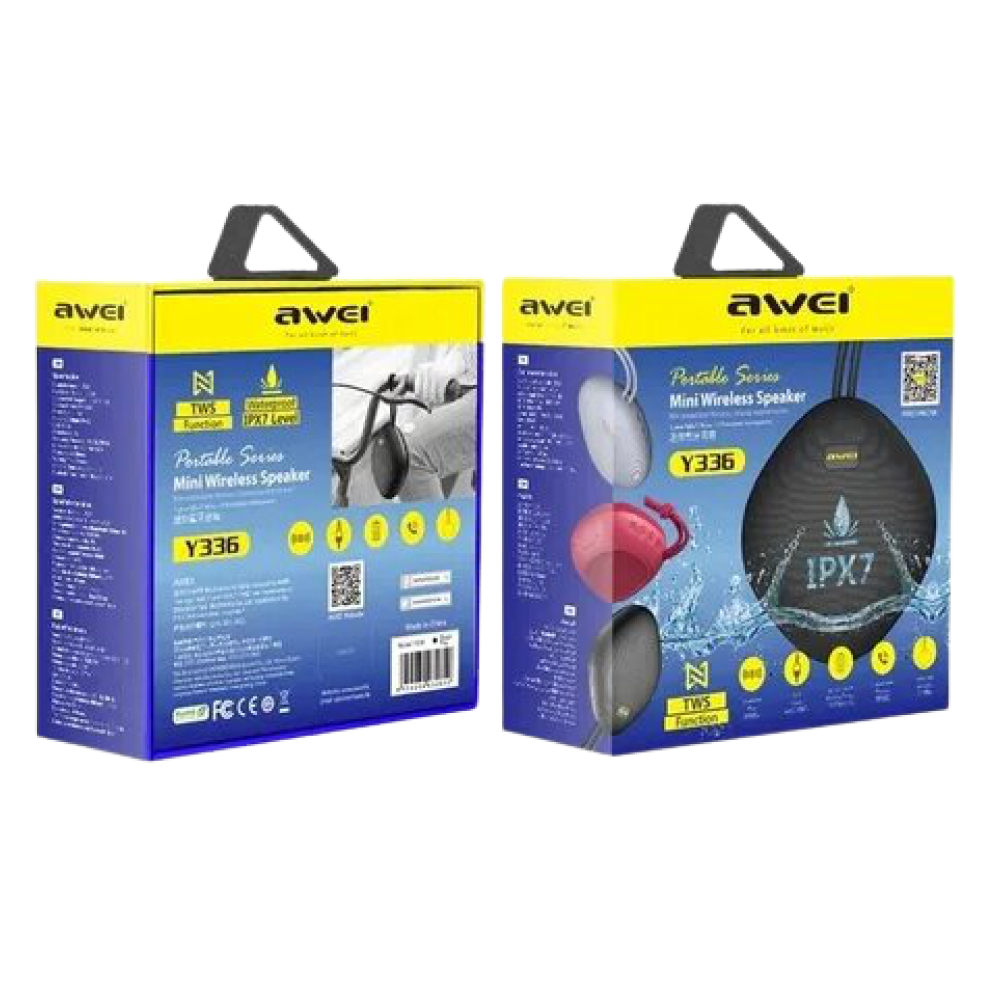 Caixa de Som Mini Speaker Y336 Awei - Estrela da Barra